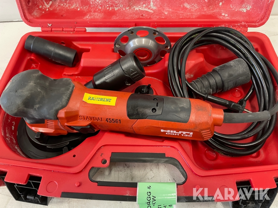 Betongslipmaskin Hilti DGH130, Svalöv, Klaravik auktioner