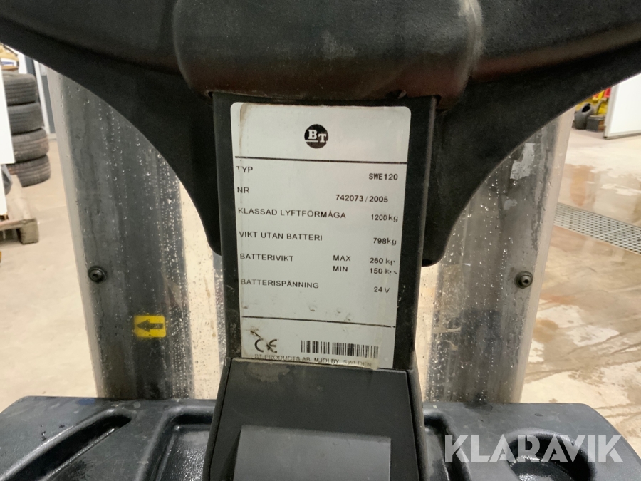 Staplare BT SWE 120, Skara, Klaravik auktioner