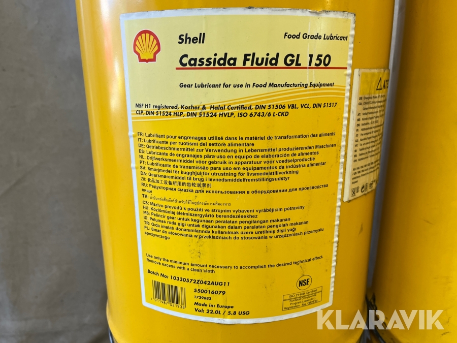 Olja Cassida GL150, Järfälla, Klaravik auktioner