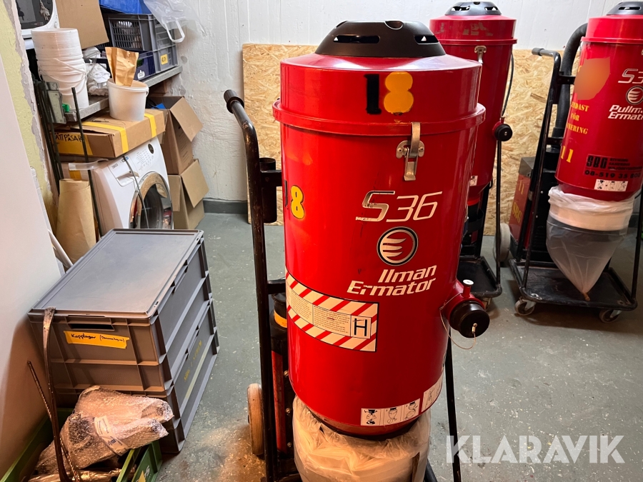 Stoftavskiljare Pullman Ermator S36, Nacka, Klaravik auktion