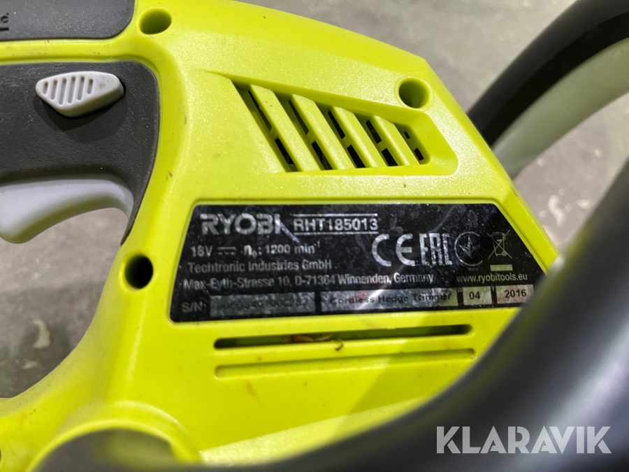 Paket med Ryobi maskiner, Ekerö, Klaravik auktioner