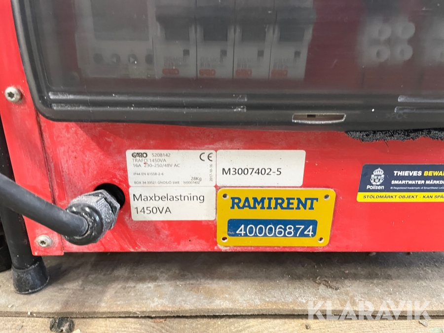 Klaravik Auktioner | 4 st Transformatorer Garo 48v-3GRP-Timer