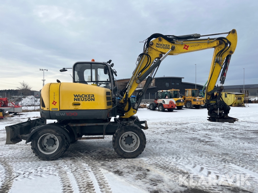 Hjulgrävare Wacker Neuson EW 100, Östhammar, Klaravik auktio