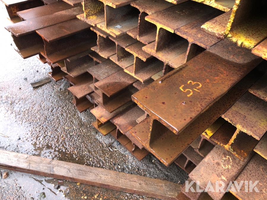 Klaravik Auktioner | Stålbalk HE120B 20 st Längd 5,0-5,4m
