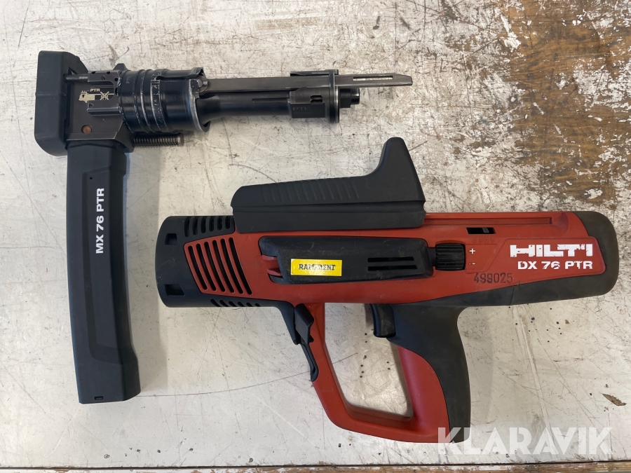 Bultpistol patron Hilti DX 76 PTR, Svalöv, Klaravik auktion