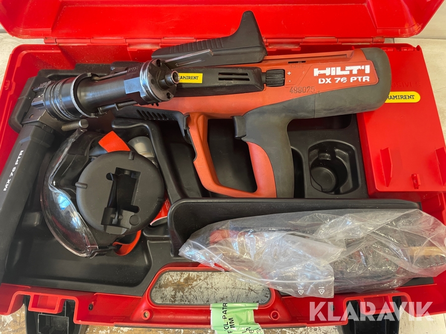 Bultpistol patron Hilti DX 76 PTR, Svalöv, Klaravik auktion