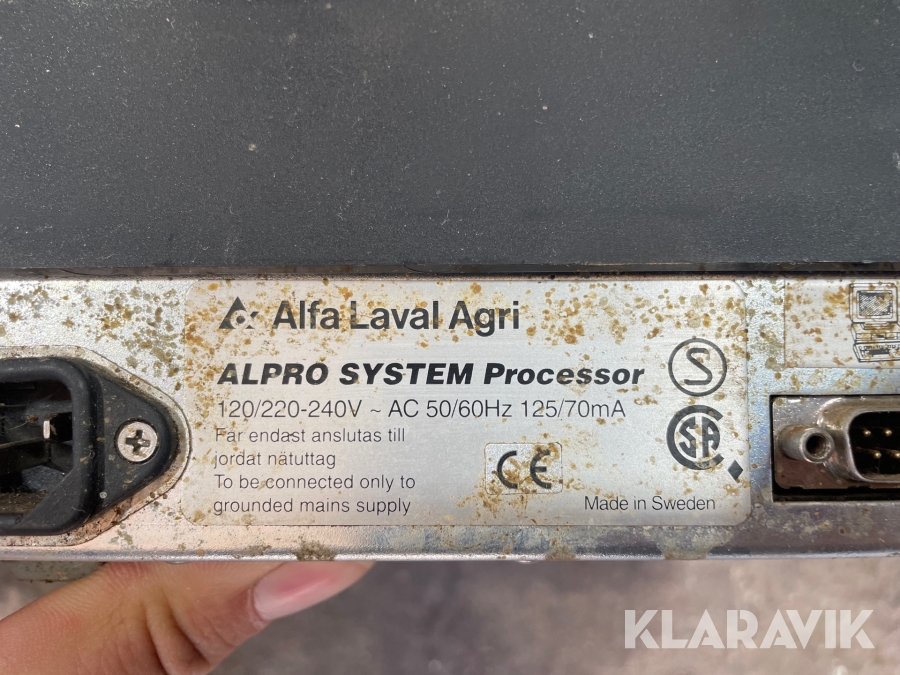 Alpro System Alfa Laval, Leksand, Klaravik auktioner