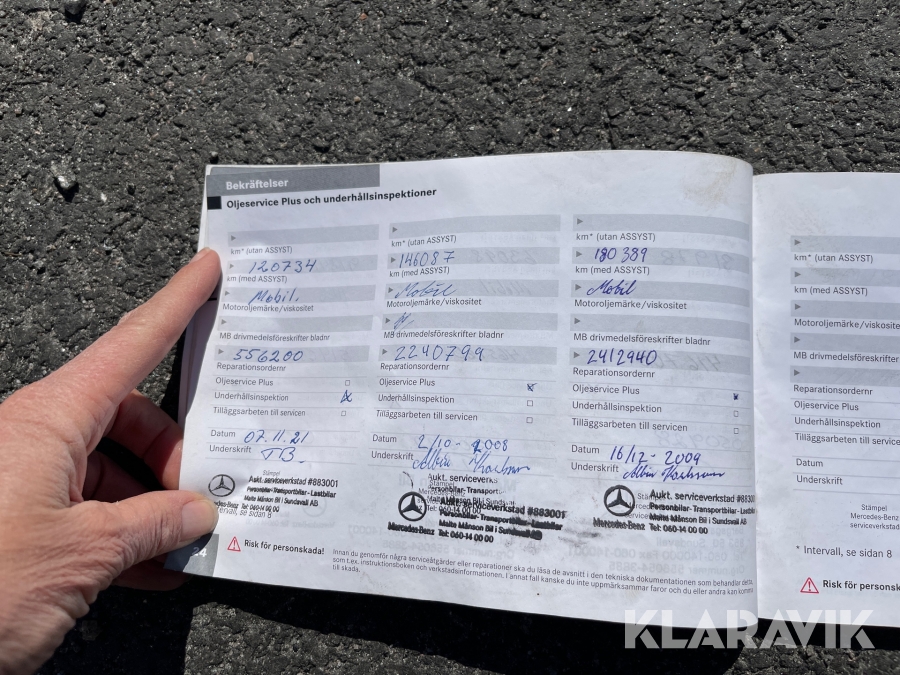 Flakbil Mercedes-Benz Sprinter 316, Göteborg, Klaravik aukti