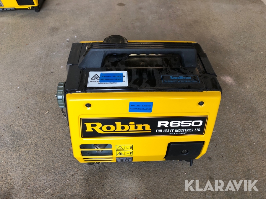 Klaravik Auktioner | Generator Robin R650