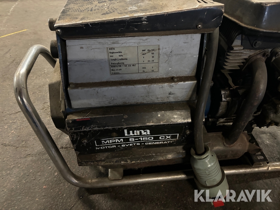 Motorsvets Luna MPM 5-150 CX, Borlänge, Klaravik auktioner