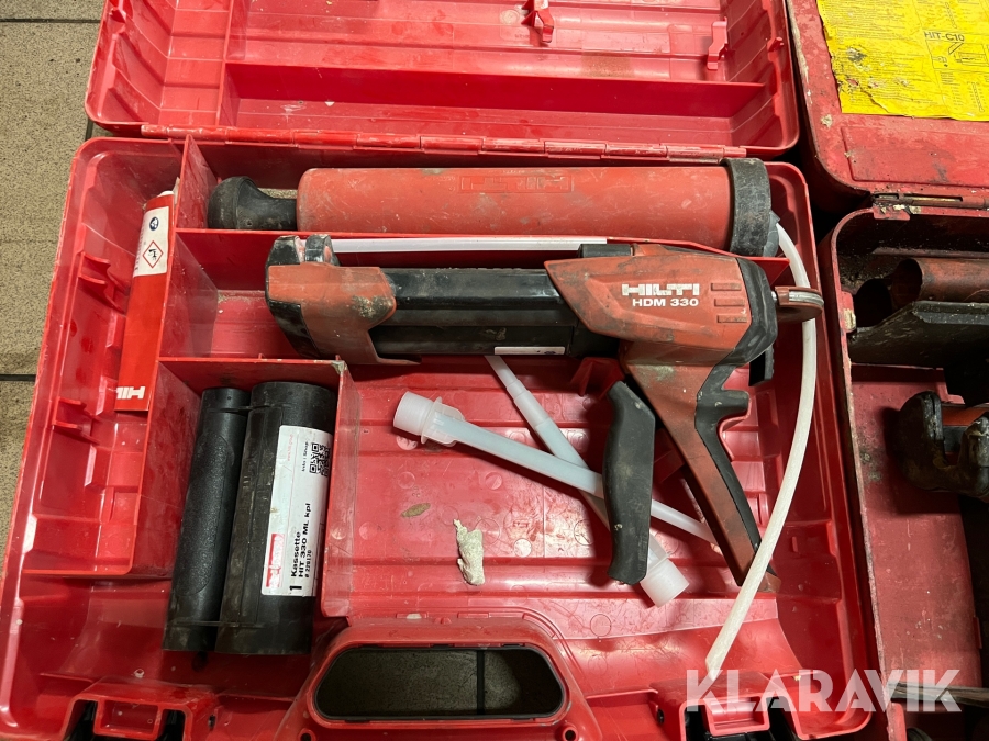 Kemspruta Hilti, Köping, Klaravik auktioner