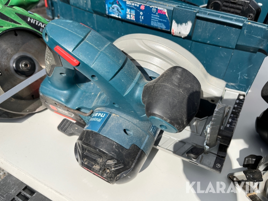 Cirkelsåg 3 st Bosch, Hitachi GKS 18 V-LI, C 6BU2, Norrköp
