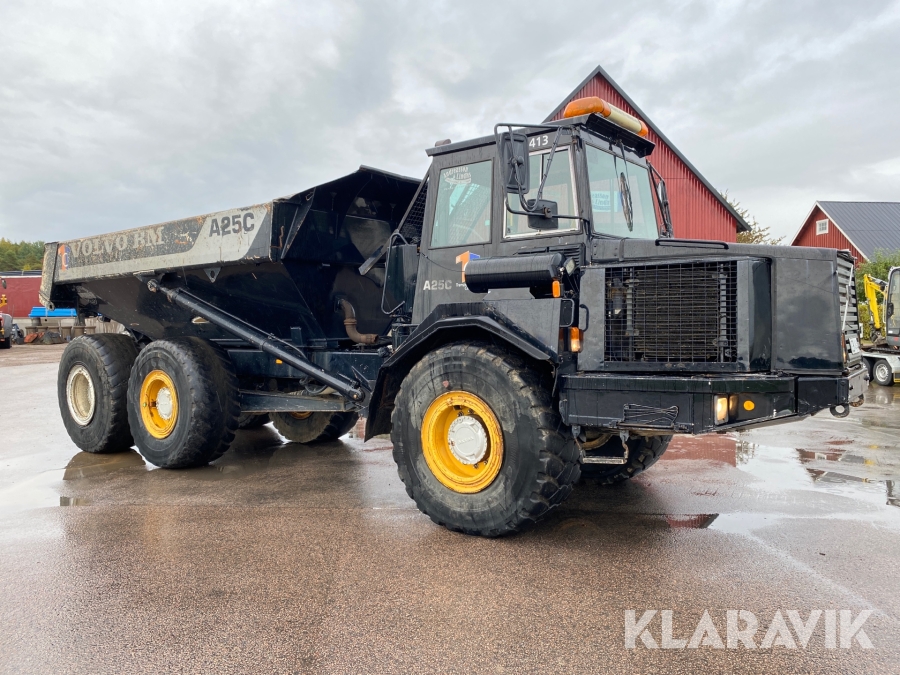 Dumper Volvo A25C, Halmstad, Klaravik auktioner