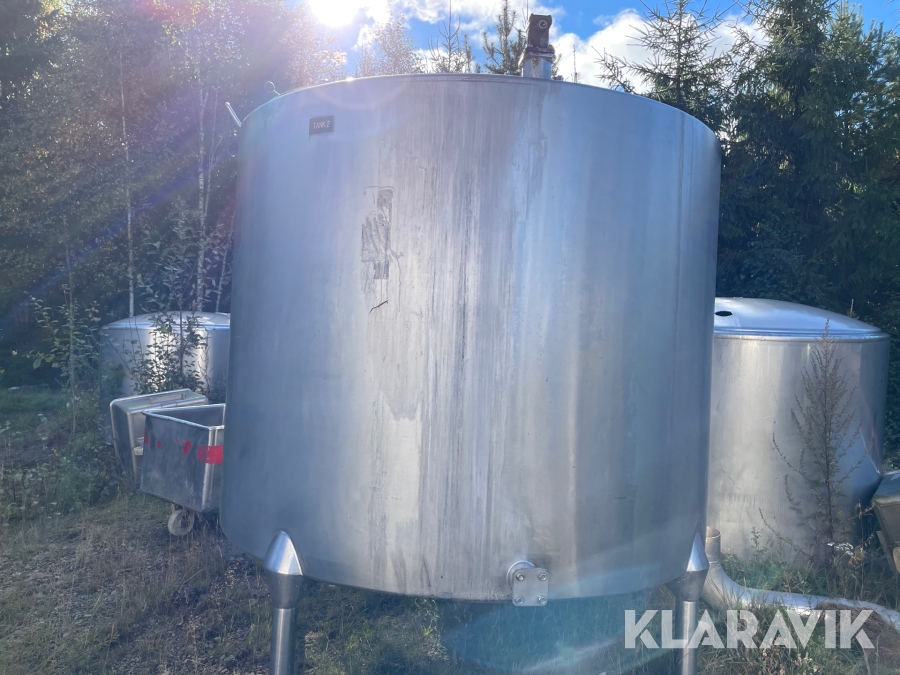 Rostfri Tank 5 kubik, Mark, Klaravik auktioner
