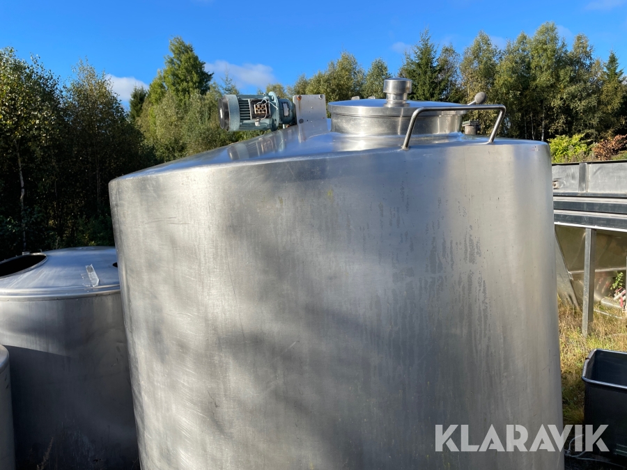 Rostfri Tank 5 kubik, Mark, Klaravik auktioner