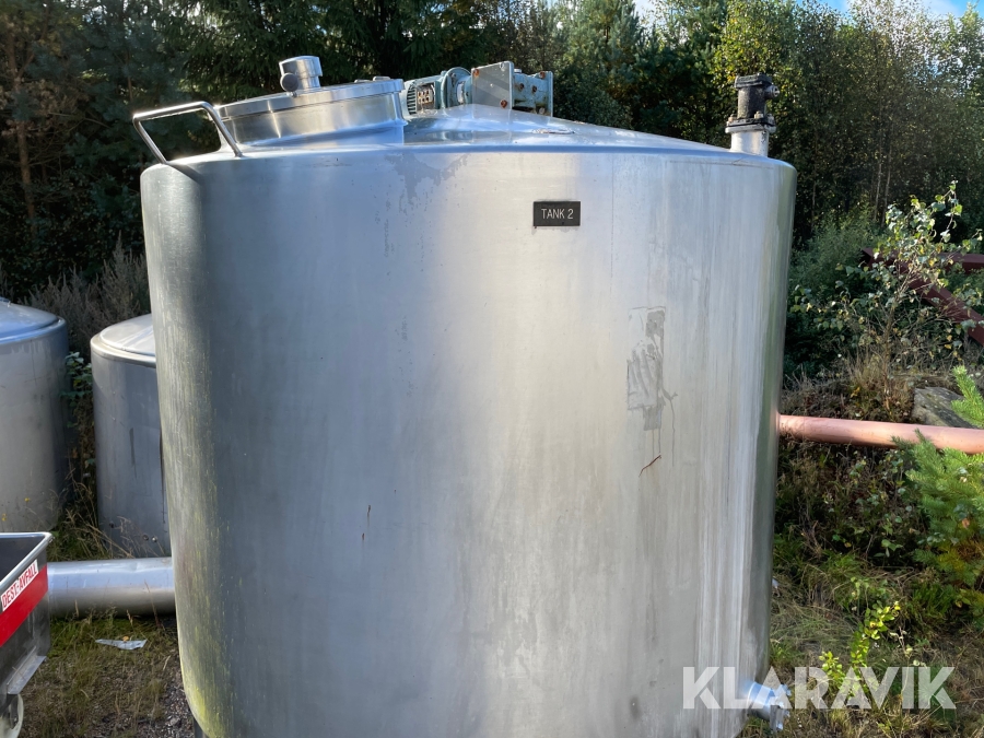 Rostfri Tank 5 kubik, Mark, Klaravik auktioner
