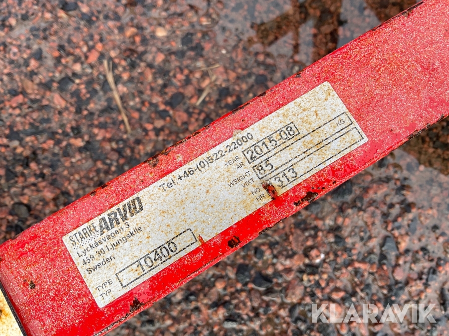 Skivvagn Starke Arvid 900, Jönköping, Klaravik auktioner