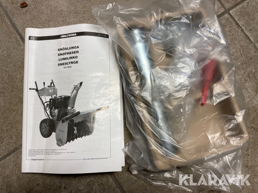 Snöslunga Biltema ST 11002, Svenljunga, Klaravik auktioner