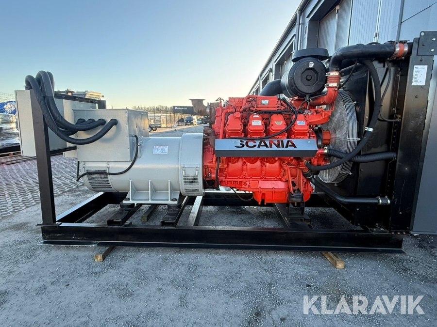 Generator Scania 700 kVA, Enköping, Klaravik auktioner