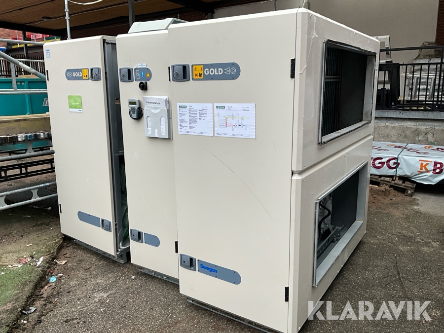 Ventilations aggregat Swegon Gold 35DRX111111, Katrineholm,