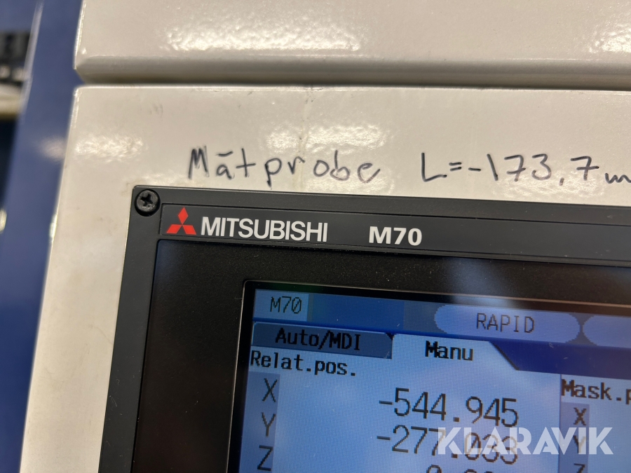 NC Fräs 4-axlig Akira Seiki Performa V4 XP, Vänersborg, Kla