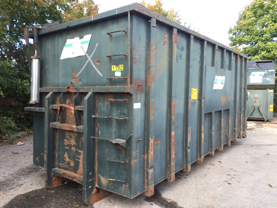 Container med nätlock