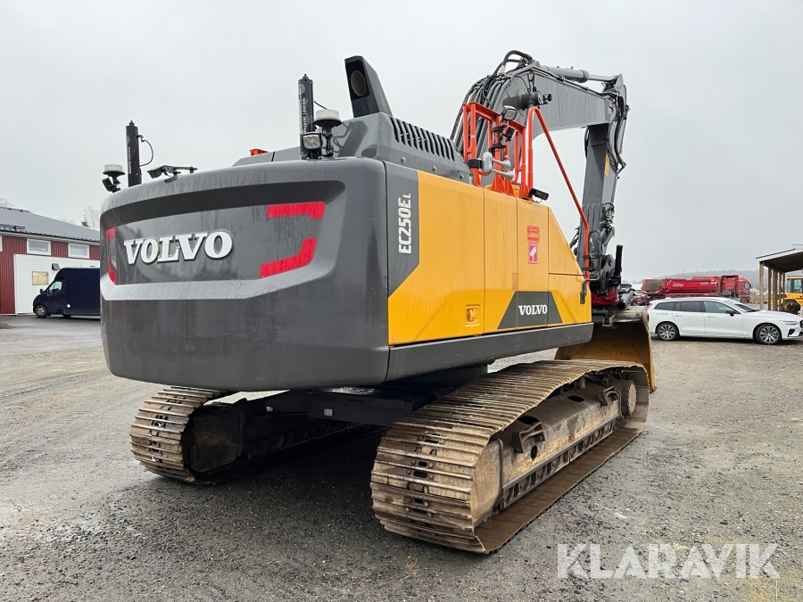 Bandgrävare Volvo EC250EL, Kungsbacka,