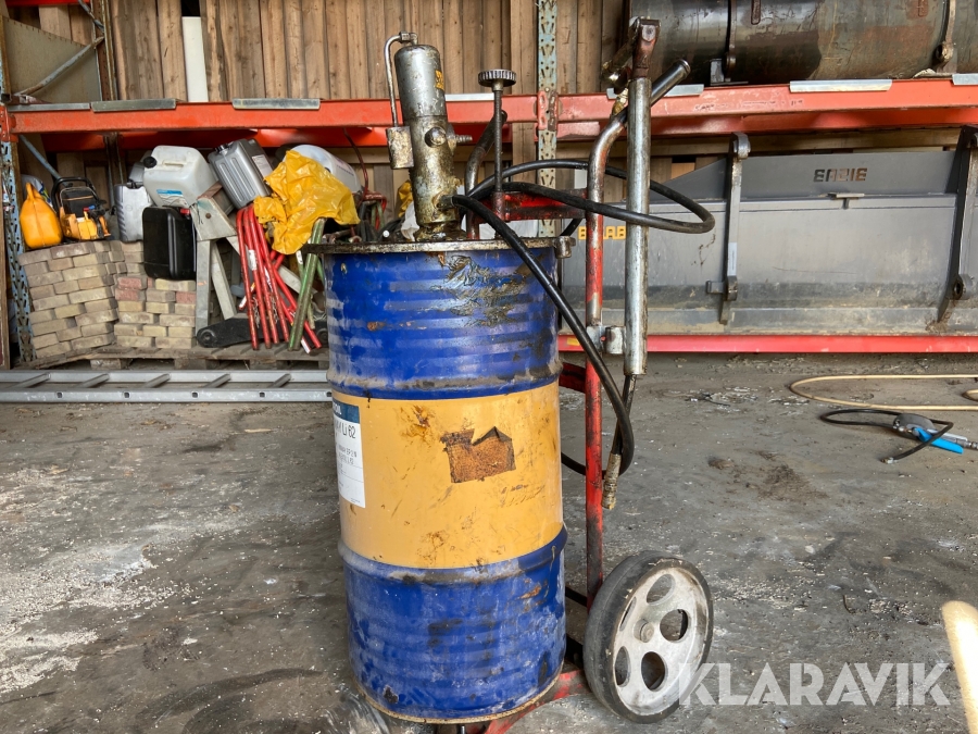 Fettspruta tryckluft på vagn