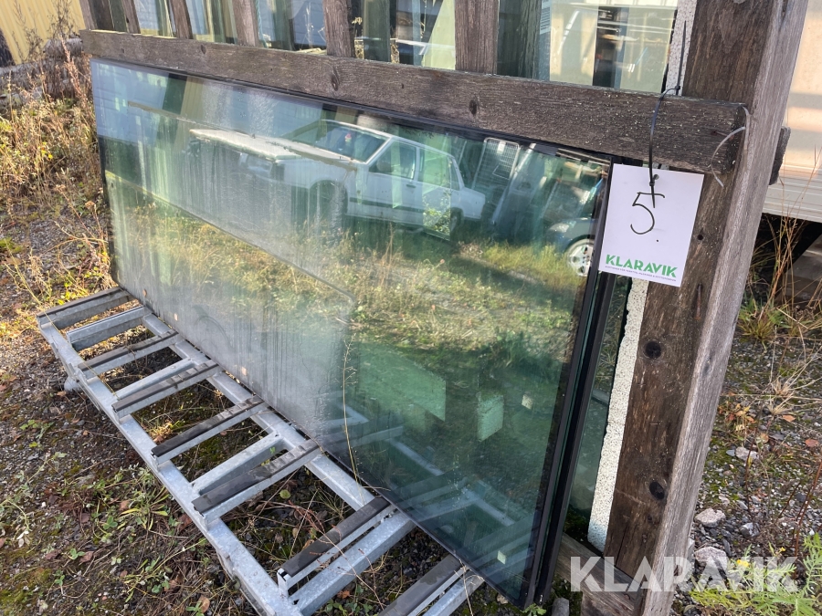 Isolerglas karmlösa Emmaboda Planilux härdat, Härnösand, Kla