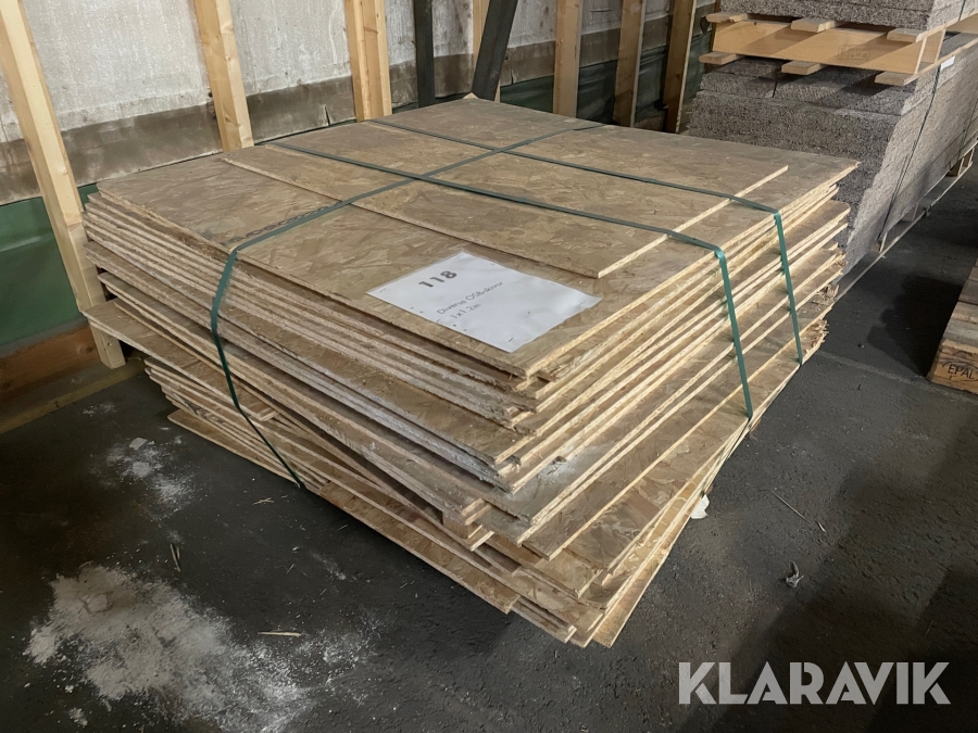 Diverse OSB-skivor 1.0X1.20m, Högsby, Klaravik auktioner