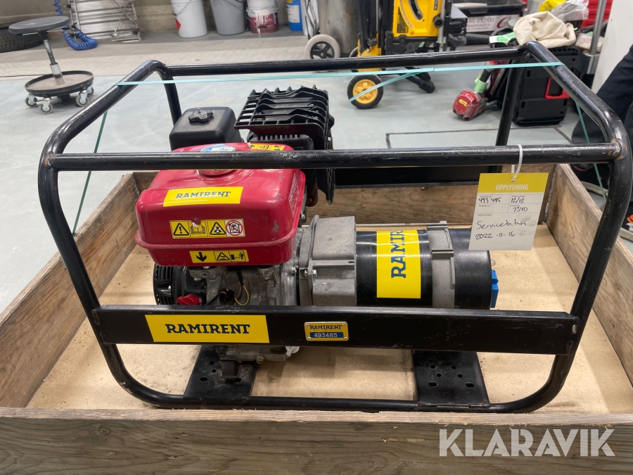 Generator Honda EC3600, Svalöv, Klaravik auktioner