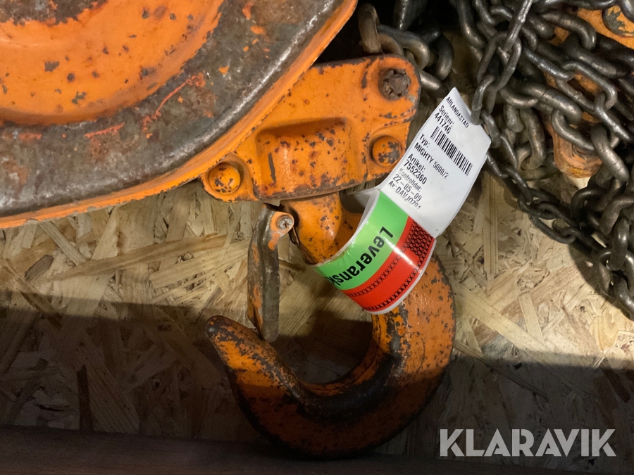 Lyftblock Kito Mighty 5000/2, Jönköping, Klaravik auktioner