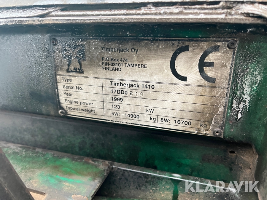 Skotare Timberjack 1410, Trollhättan, Klaravik auktioner