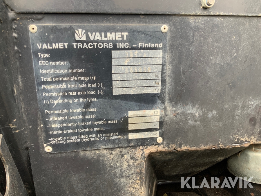 Traktor Valmet 365-4, Katrineholm, Klaravik auktioner
