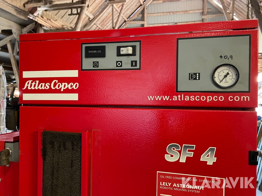 Kompressor Atlas Copco SF4, Lilla Edet, Klaravik auktioner