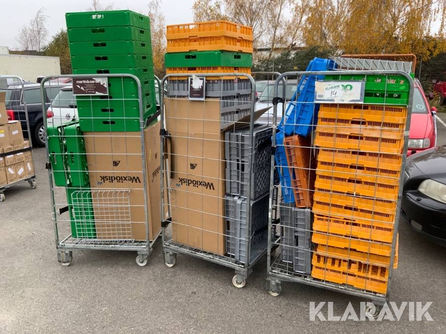 Klaravik Auktioner | Plastbackar diskbackar 0,5x0,5 Ca 60st