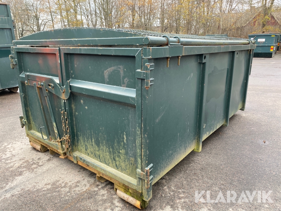 Klaravik Auktioner | Container med nätlock 10 Kubik
