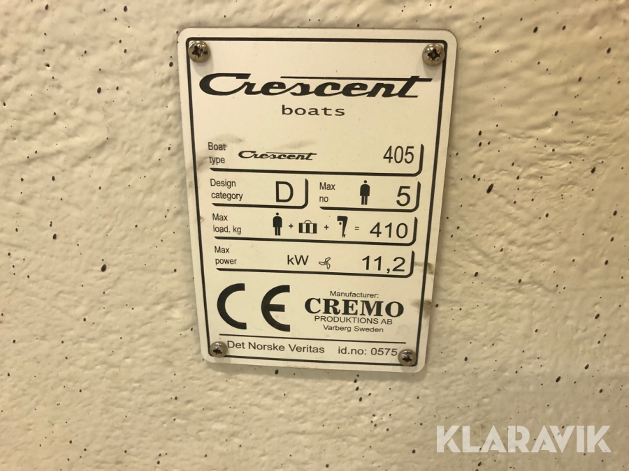 Båt Crescent 405, Borlänge, Klaravik auktioner