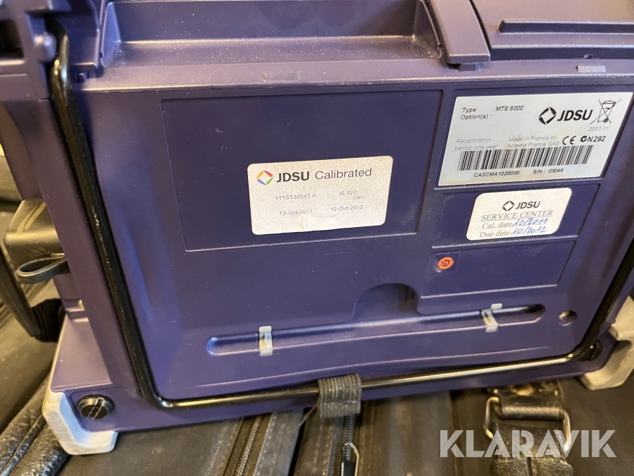 Paket med OTDR GDSU MTS6000, Huddinge, Klaravik auktioner