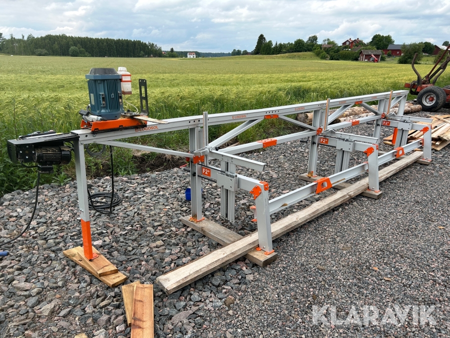 Kedjesågverk Logosol F2+ 6 m med 3 stocklyftar, Hallsberg, K