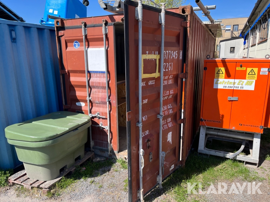 Container 20 fot, Danderyd, Klaravik auktioner
