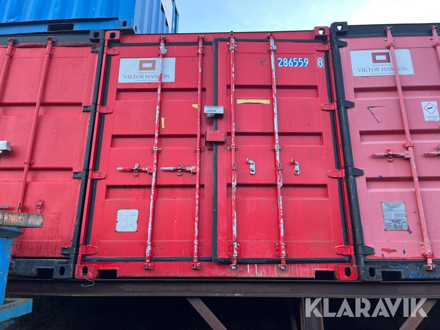 Container 20 fots isolerad, Huddinge, Klaravik auktioner