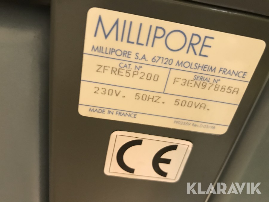 Klaravik Auktioner | Avjoniseringsutrustning Elix 35