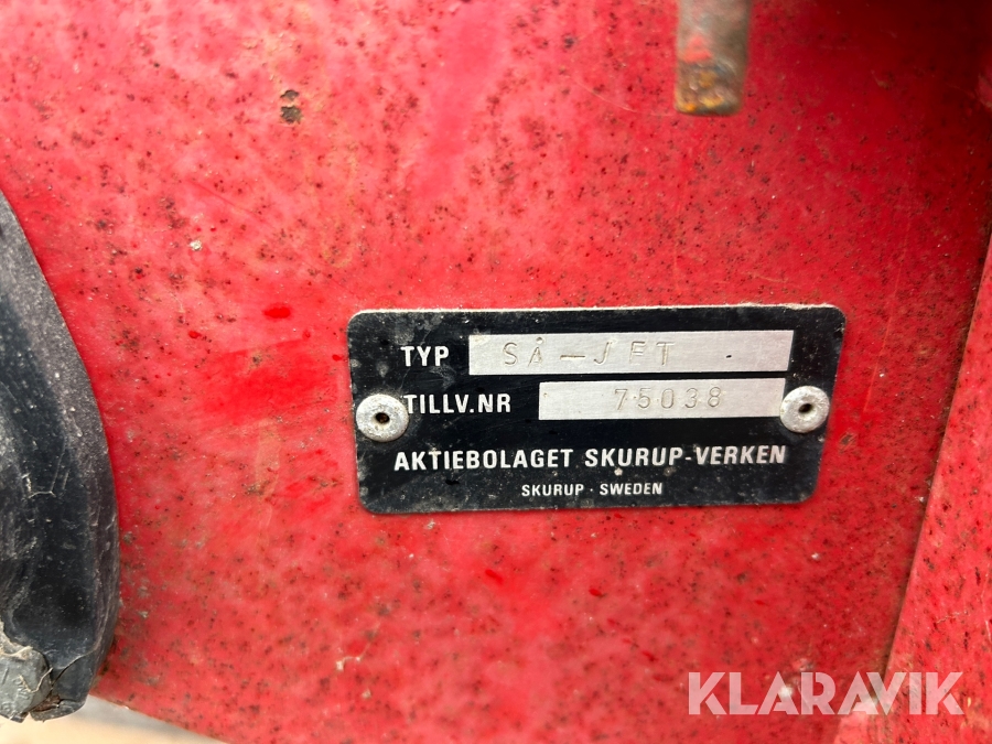 Såmaskin Överum Tive Så-Jet, Laholm, Klaravik auktioner