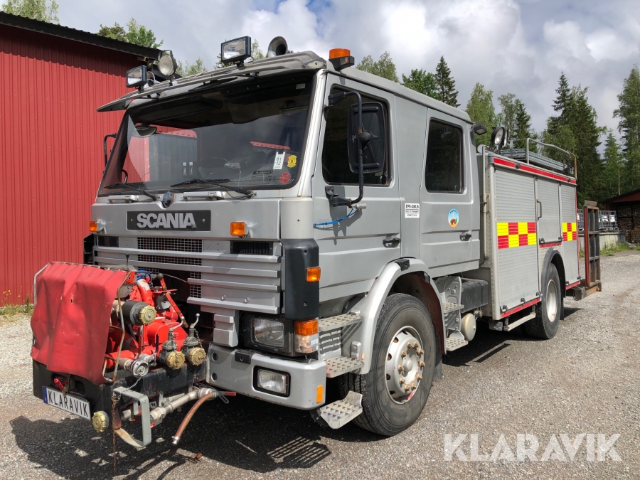 Klaravik Auktioner | Brandbil Scania P82 M 4X2 42