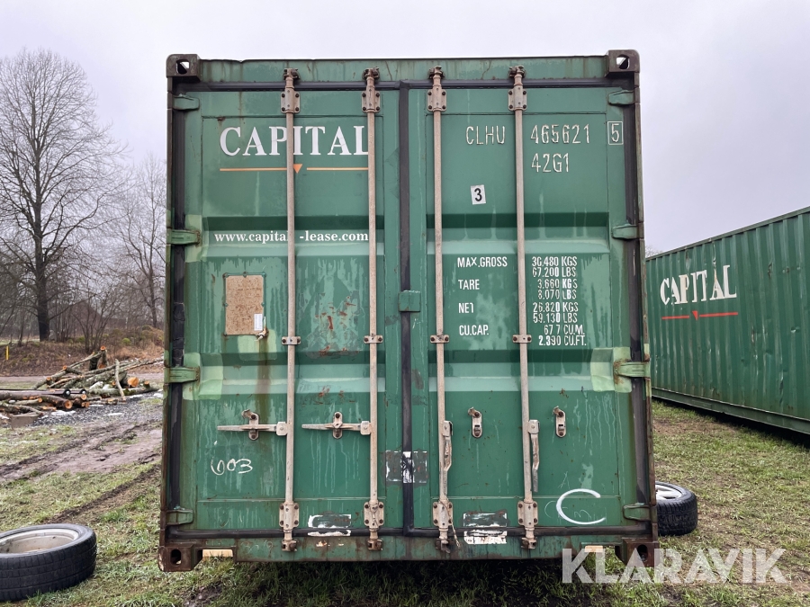 Container Capital 40 fot, Tranemo, Klaravik auktioner