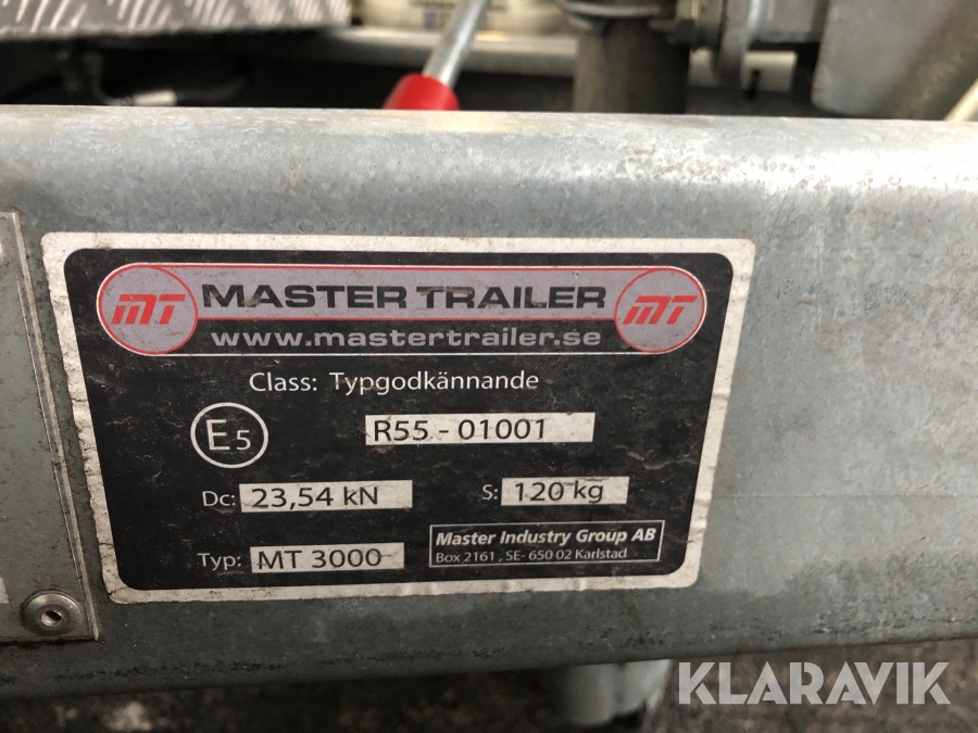 Släpvagn Master Trailer GLE 500