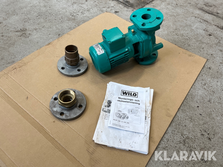 Cirkulationspump Wilo IPL40/115, Gnosjö, Klaravik auktioner