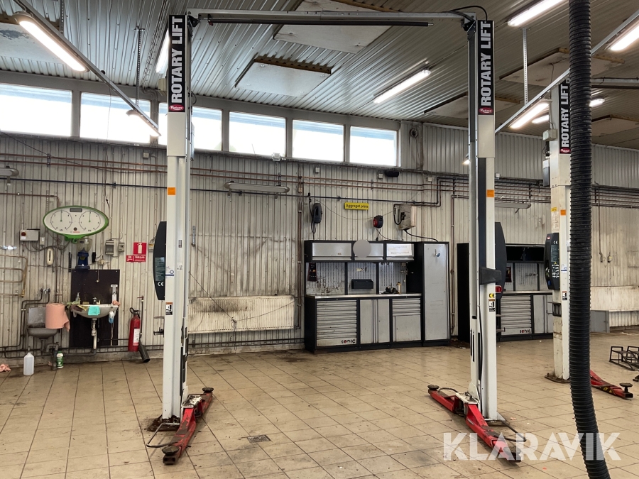 Tvåpelarlyft Rotary SPO40ES587 4 ton, Åmål, Klaravik auktion