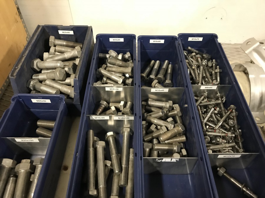 Diverse rostfritt material